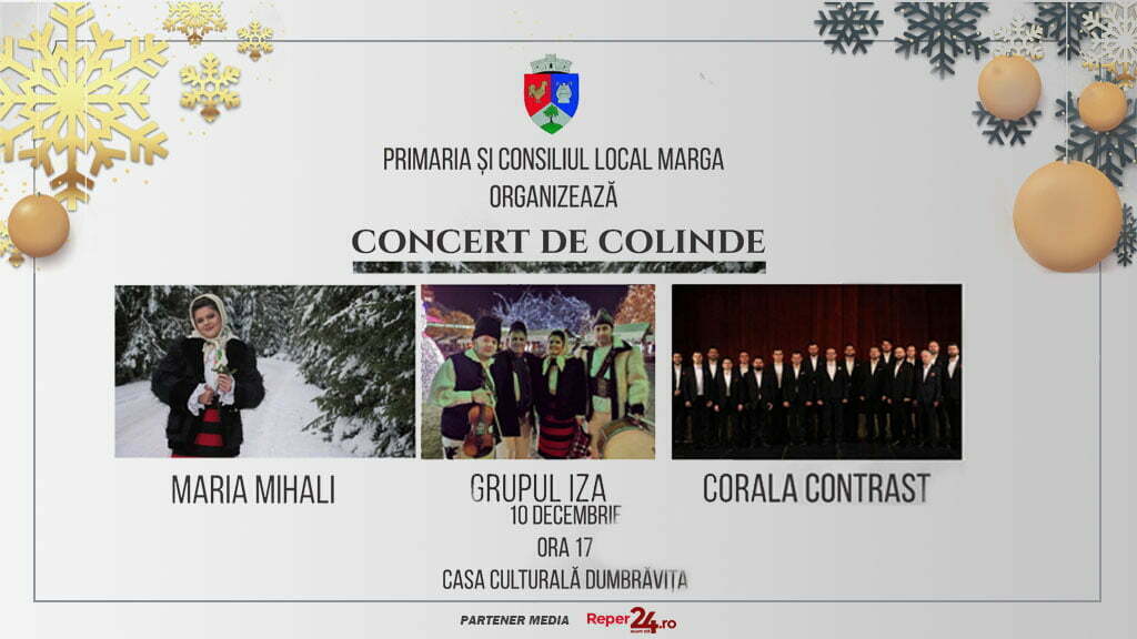Marga își repectă tradiția! Concert de colinde cu Maria Mihali, Grupul ...
